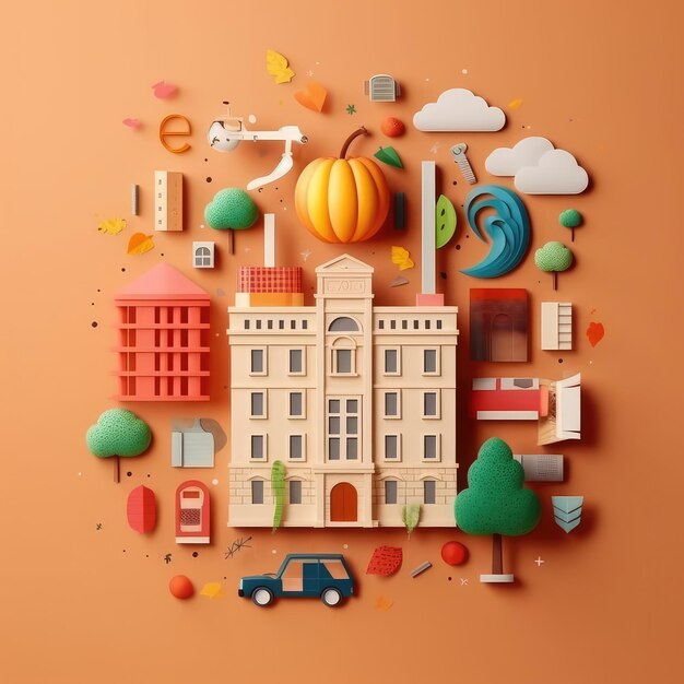 Premium Photo | Crafting Knowledge Beautiful and Modern 3D Paper Cut ... Premium Photo | Crafting Knowledge Beautiful and Modern 3D Paper Cut ...