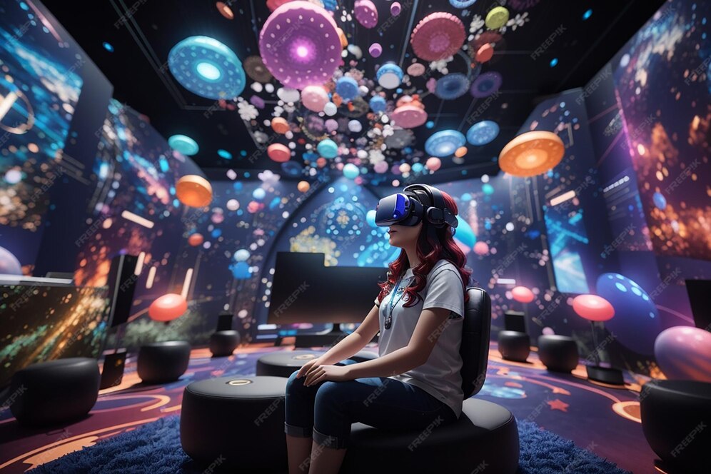 Premium Photo | Crafting a Multisensory Wonderland in VR Gaming Premium Photo | Crafting a Multisensory Wonderland in VR Gaming