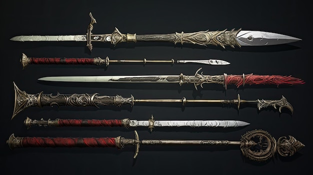 Premium Photo | Crafting and upgrading legendary weapons Premium Photo | Crafting and upgrading legendary weapons