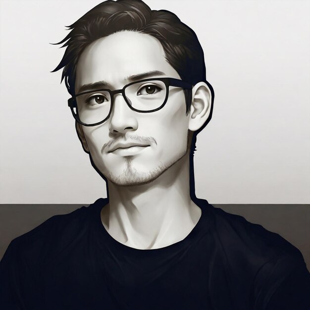 Premium Photo | Create in anime version black background high resolution Premium Photo | Create in anime version black background high resolution