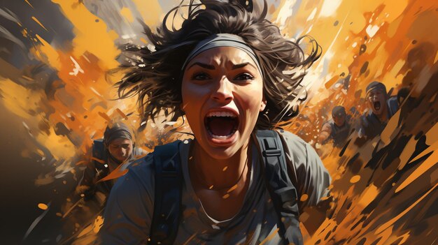Premium Photo | Create A Dynamic Illustration Athletes Background Premium Photo | Create A Dynamic Illustration Athletes Background