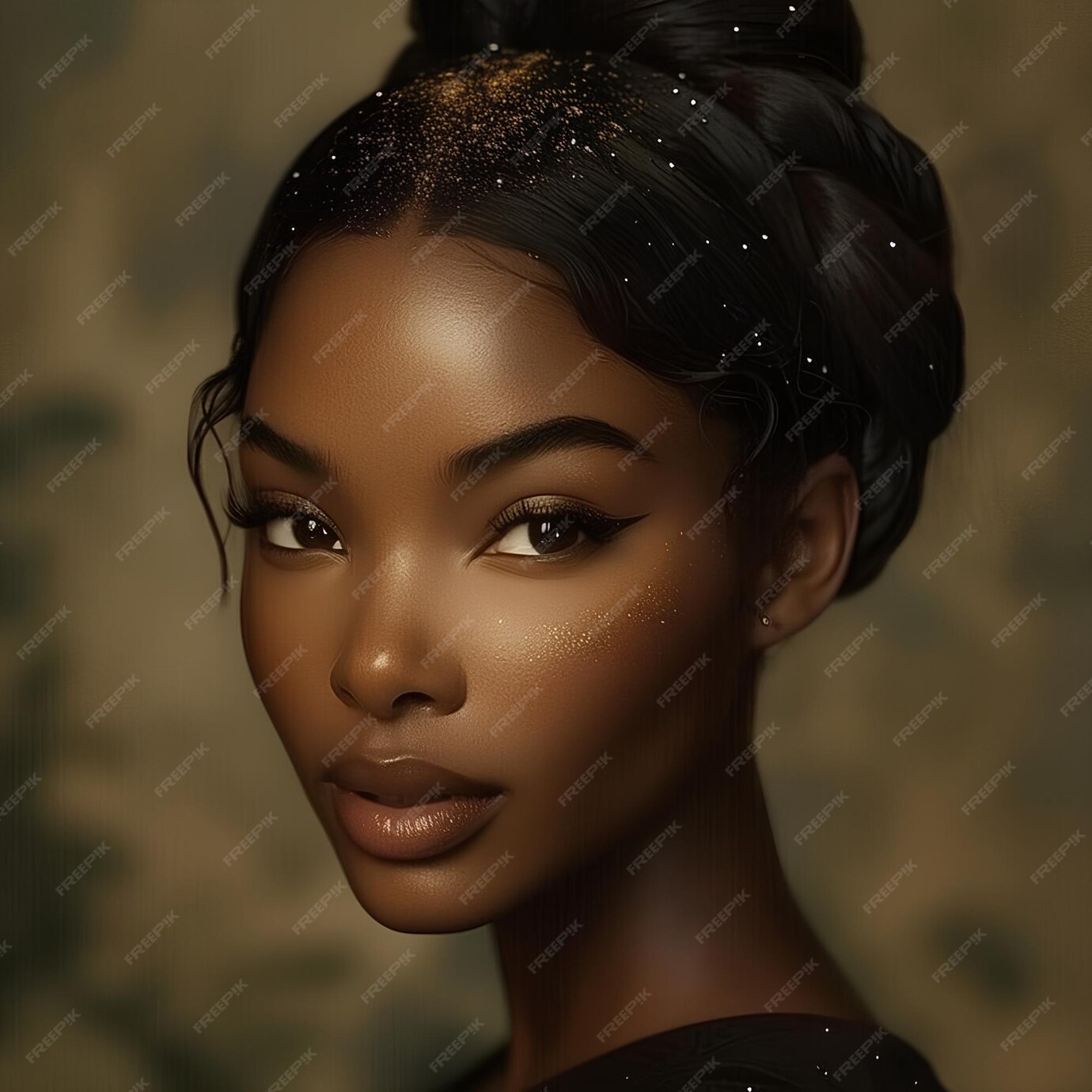 Premium Photo | Create a Portrait of a Gorgeous Beautiful DarkSkinned Premium Photo | Create a Portrait of a Gorgeous Beautiful DarkSkinned