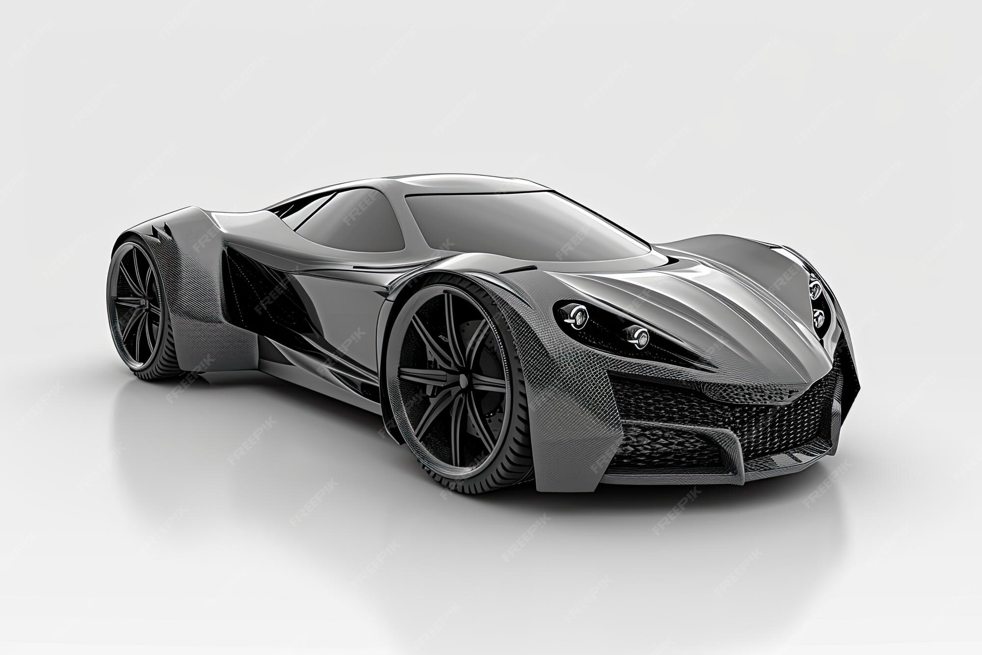 Premium Photo | Creating a 3D model of a concept car using ...