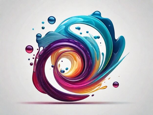 Premium AI Image | Creating Magic with Fluid Art Premium AI Image | Creating Magic with Fluid Art