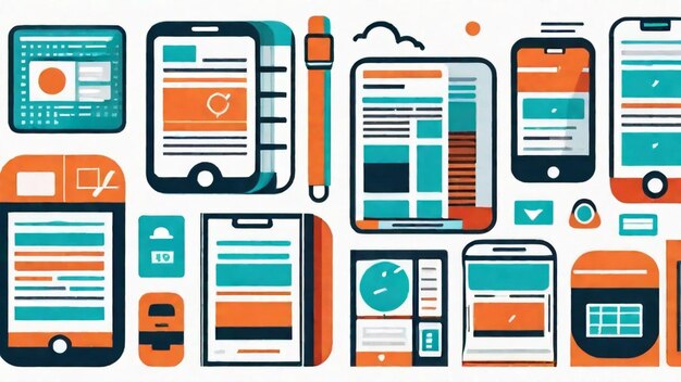 Premium AI Image | Creating MobileOptimized Websites Premium AI Image | Creating MobileOptimized Websites