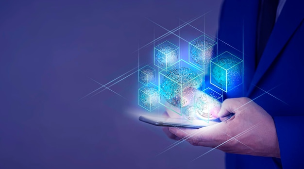 Premium Photo | Creative abstract background technology blockchain ... Premium Photo | Creative abstract background technology blockchain ...
