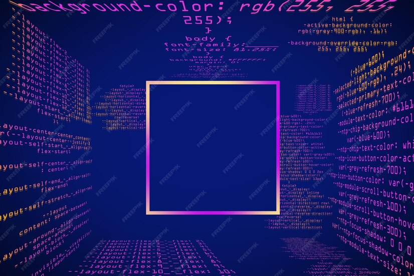 Premium Photo | Creative glowing blue coding programming background ...