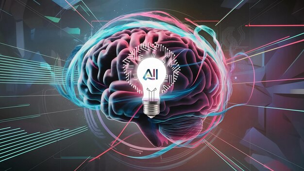 Premium Photo | Creative mind 3d illustration with light bulb generative ai Premium Photo | Creative mind 3d illustration with light bulb generative ai