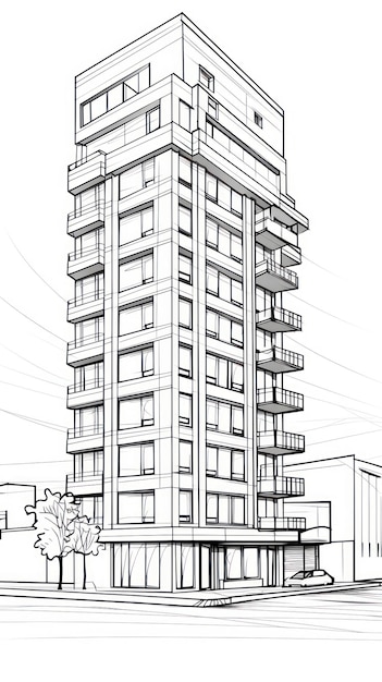 Premium AI Image | Creative MultiStorey Building for Office or ... Premium AI Image | Creative MultiStorey Building for Office or ...