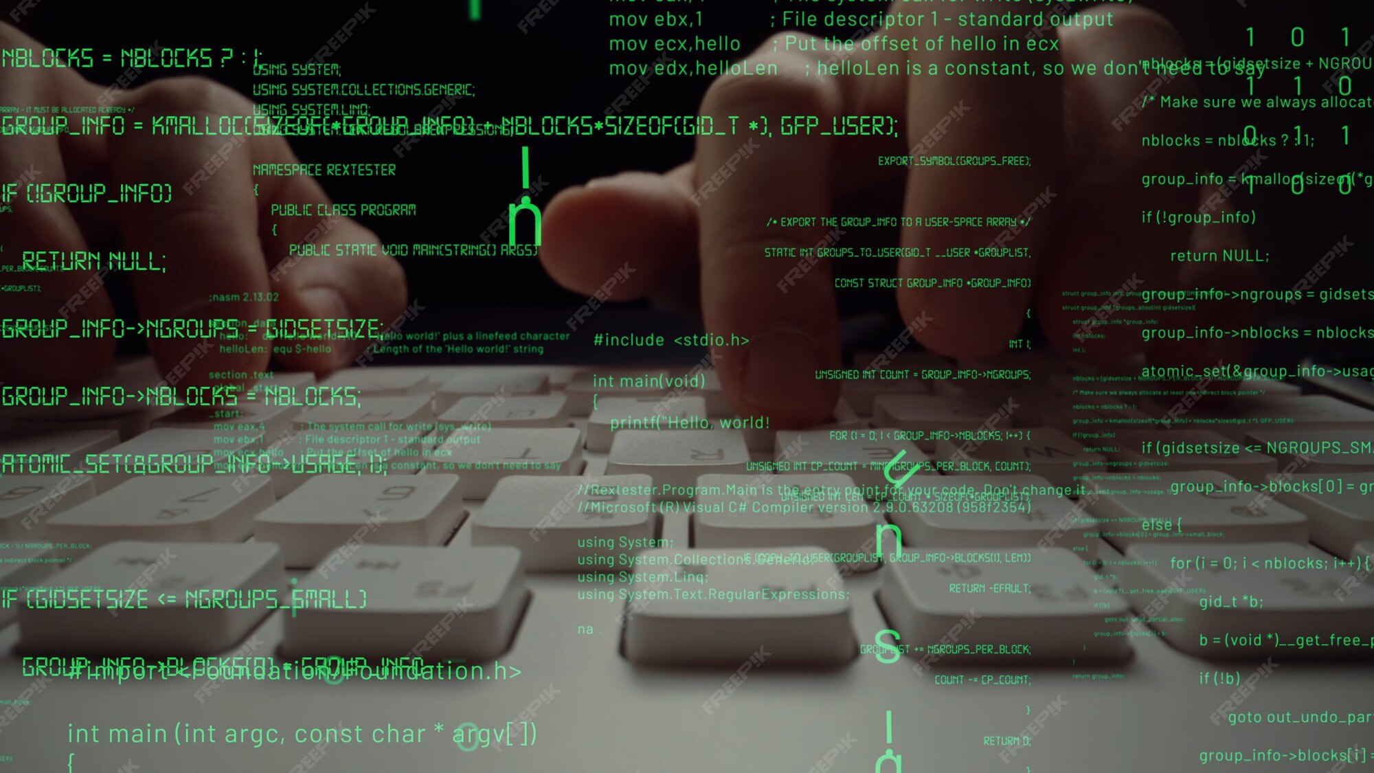 Premium Photo | Creative visual of computer programming coding and ...