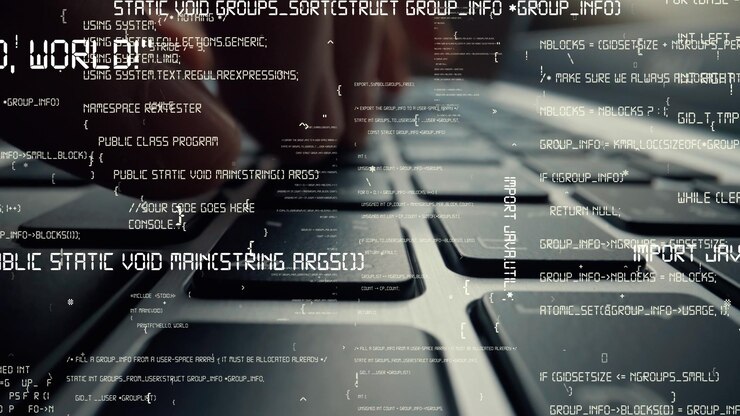 Premium Photo | Creative visual of computer programming coding and ...