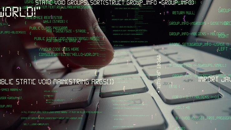 Premium Photo | Creative visual of computer programming coding and ...