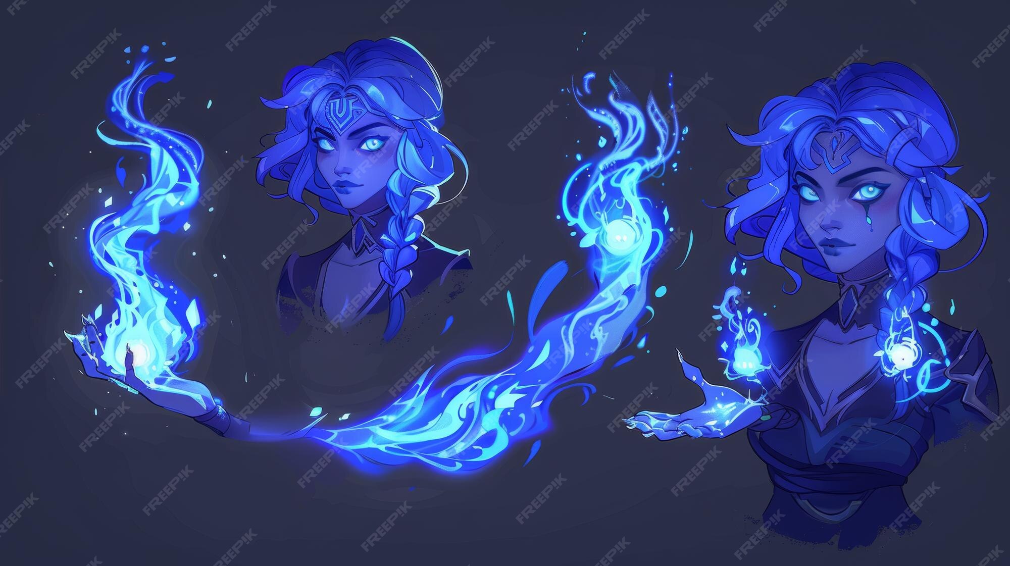 Premium Photo | A creepy female magician shaman holding a sword and ... Premium Photo | A creepy female magician shaman holding a sword and ...