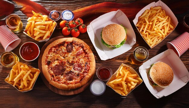 Crispy Crunchy Delicious World of Fast Food | Premium AI-generated image Crispy Crunchy Delicious World of Fast Food | Premium AI-generated image