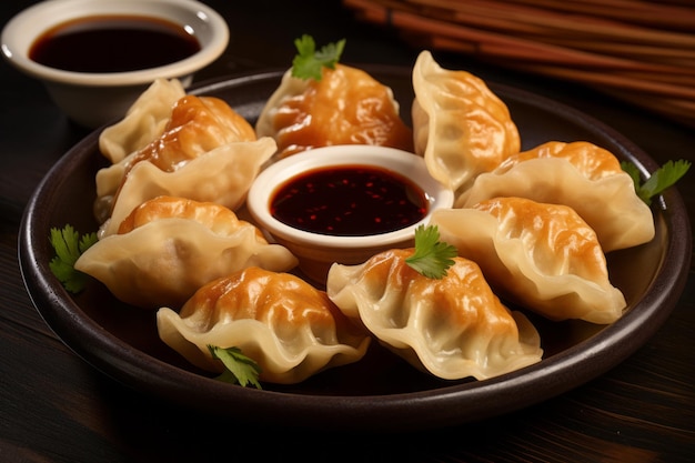 Crispy Delights Exploring the Art of Fried Dumplings | Premium AI ... Crispy Delights Exploring the Art of Fried Dumplings | Premium AI ...