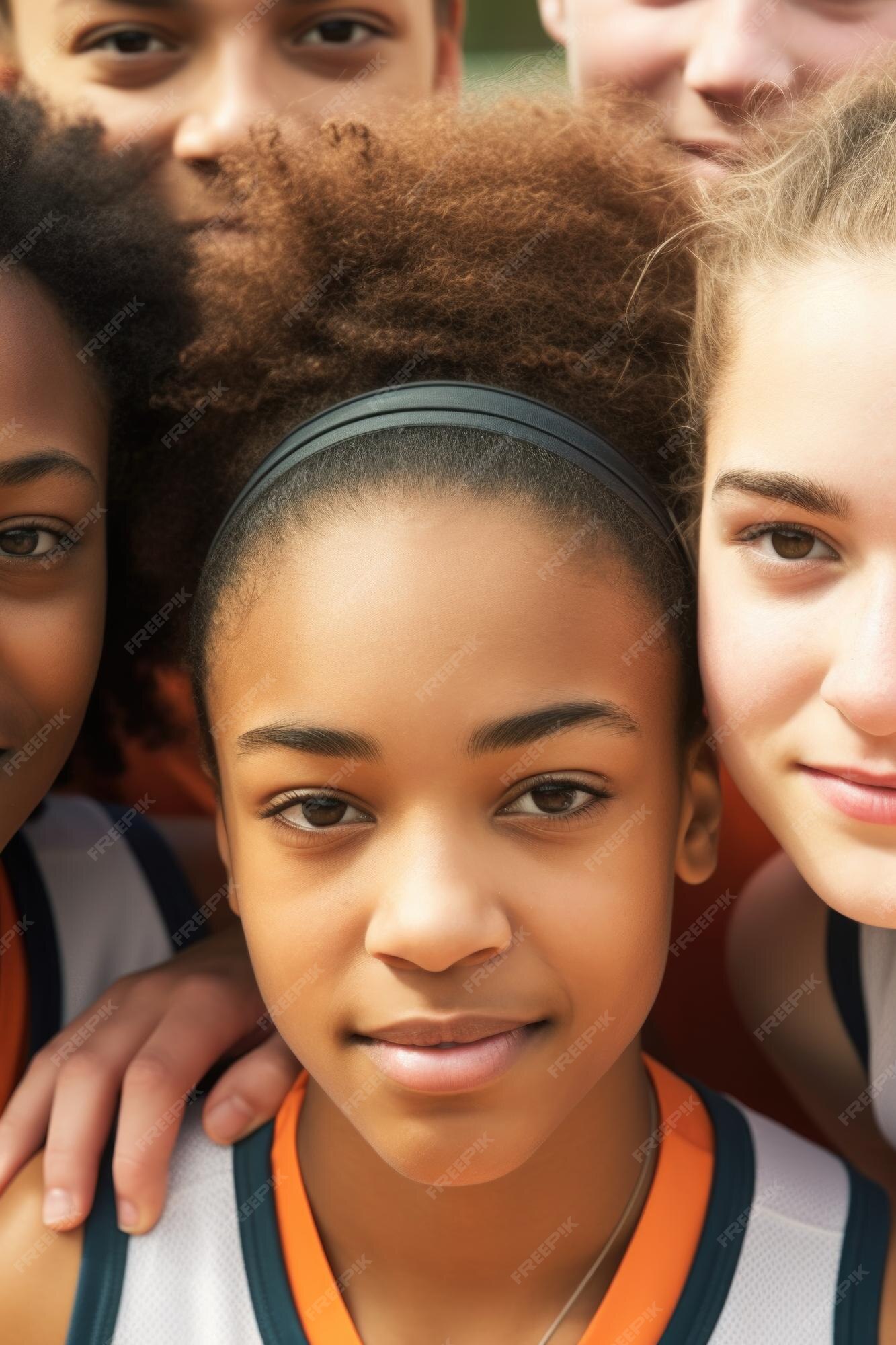Premium AI Image | Cropped portrait of a group of young athletes ... Premium AI Image | Cropped portrait of a group of young athletes ...