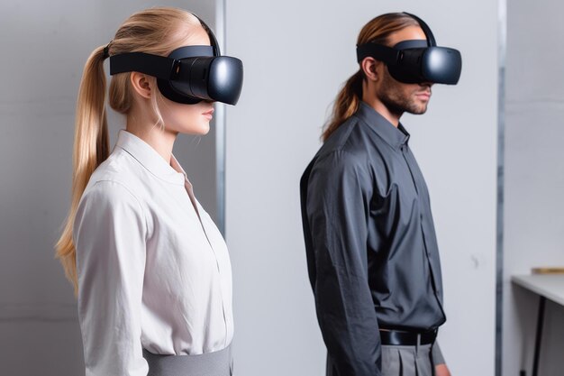 Premium AI Image | Cropped shot of two people standing in front of a ... Premium AI Image | Cropped shot of two people standing in front of a ...