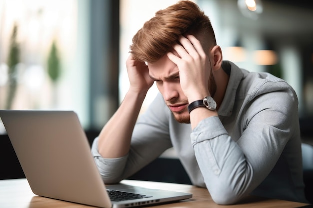 Premium AI Image | Cropped shot of a young man scratching his head ... Premium AI Image | Cropped shot of a young man scratching his head ...
