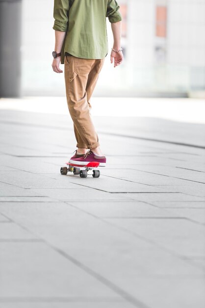 Premium Photo | Cropped view of man riding on penny board Premium Photo | Cropped view of man riding on penny board