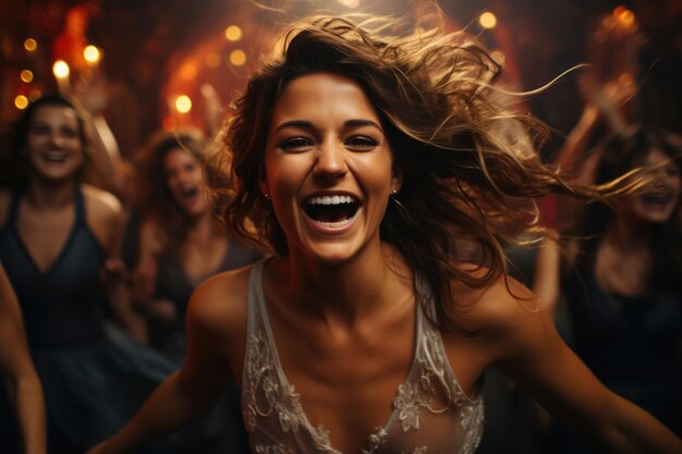 Premium Photo | Crowd of happy people having fun on the party Premium Photo | Crowd of happy people having fun on the party