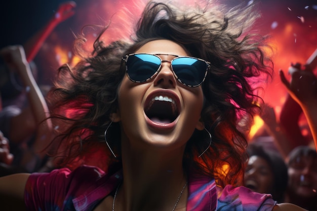 Premium Photo | Crowd of happy people having fun on the party Premium Photo | Crowd of happy people having fun on the party