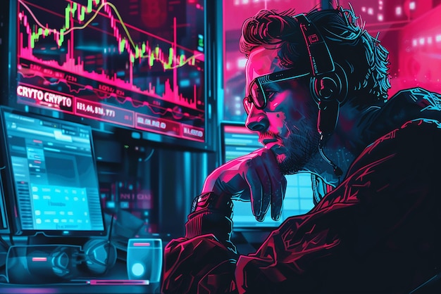 Crypto Trading Poster CRYPTO TRADER | Premium AI-generated image Crypto Trading Poster CRYPTO TRADER | Premium AI-generated image