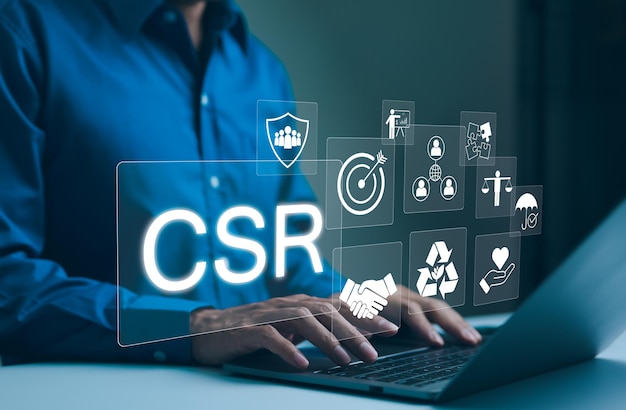 Premium Photo | CSR Corporate social responsibility concept CSR icons ... Premium Photo | CSR Corporate social responsibility concept CSR icons ...