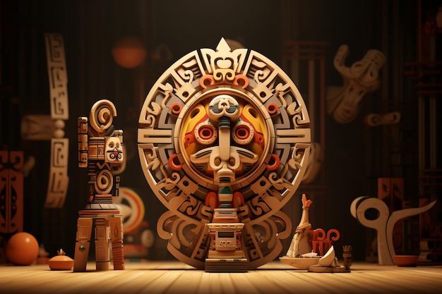 Premium AI Image | Cultural fusion Traditional Mexican symbols intert ... Premium AI Image | Cultural fusion Traditional Mexican symbols intert ...
