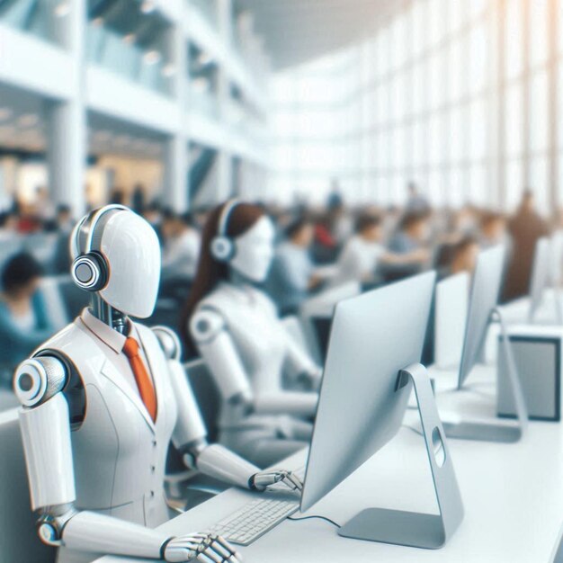 Customer service and automated response background image using ... Customer service and automated response background image using ...