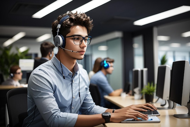 Premium Photo | Customer Service Representative image generated Ai Premium Photo | Customer Service Representative image generated Ai