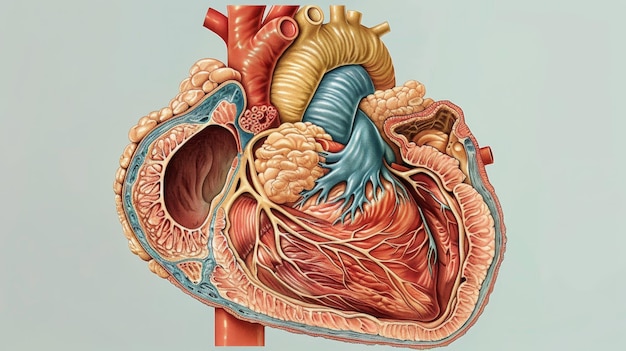 Premium Photo A Cutaway View Illustration Highlighting The Internal