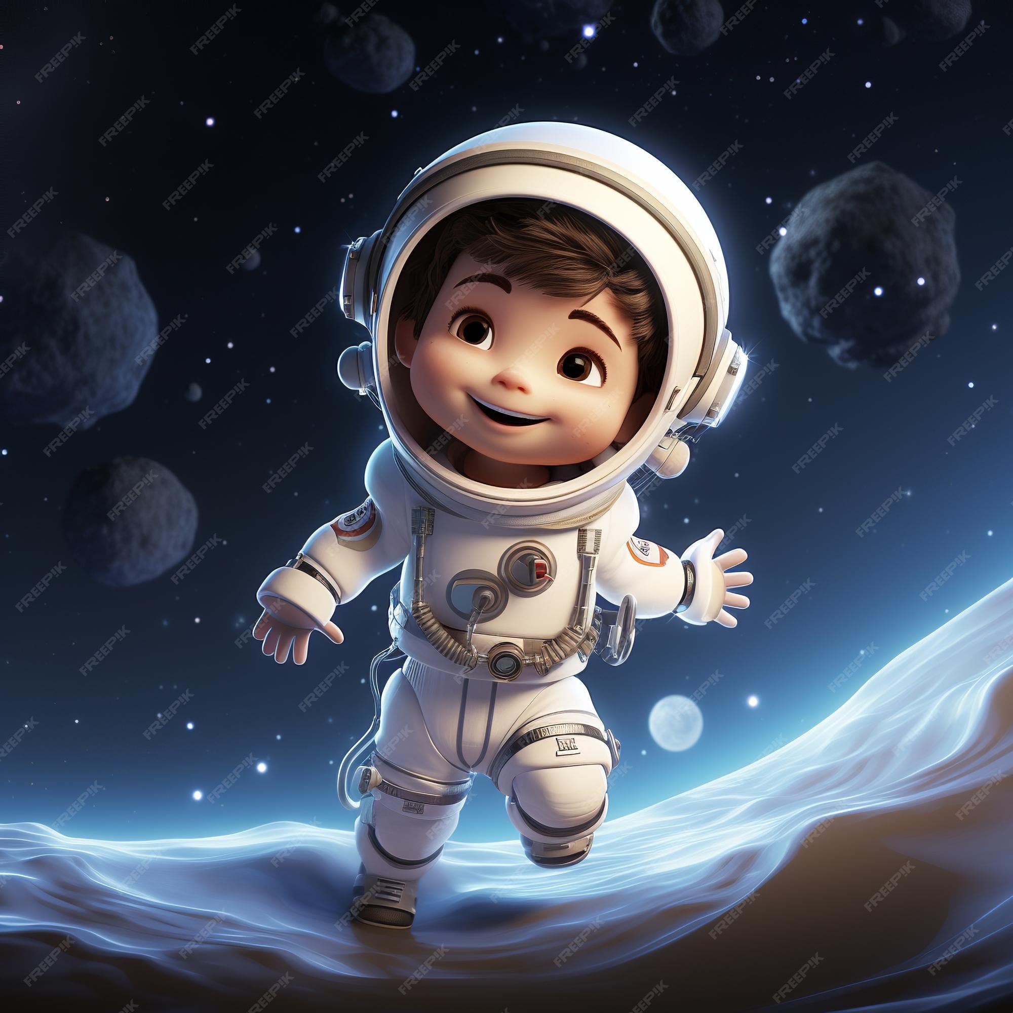 Premium AI Image | Cute Astronaut Premium AI Image | Cute Astronaut