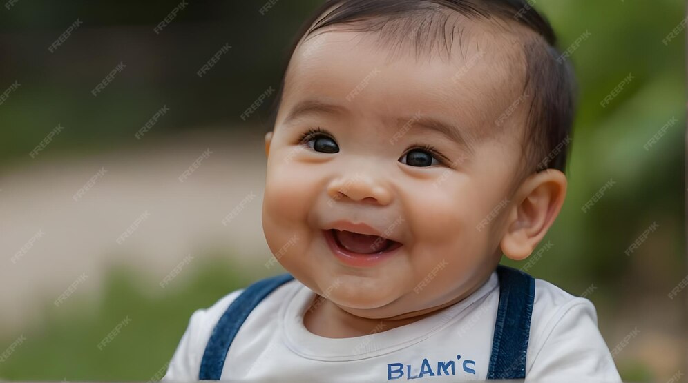 Cute baby smiling brightly | Premium AI-generated image Cute baby smiling brightly | Premium AI-generated image
