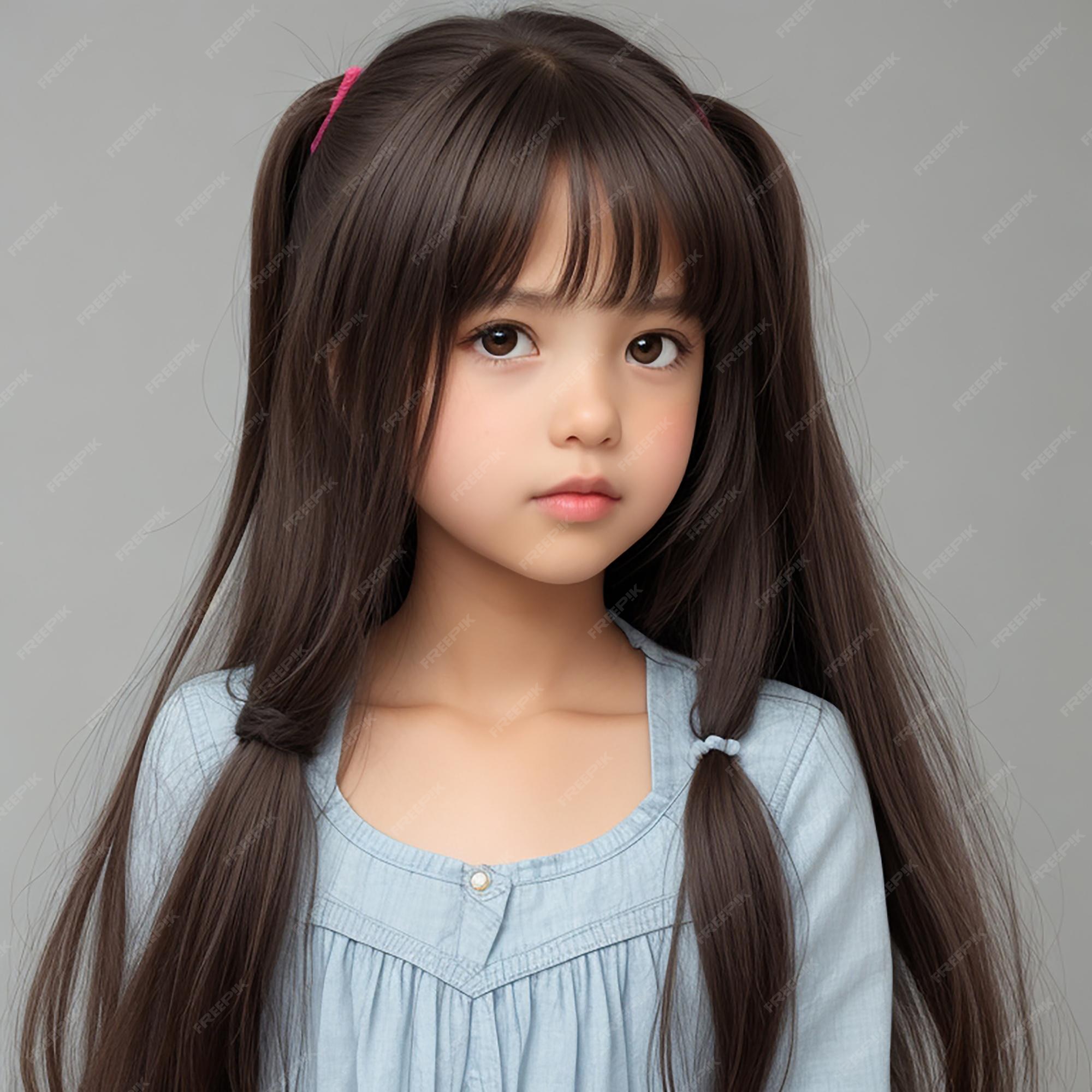 Premium Photo A Cute Chinese Small Girl Character Photo Ai Generated