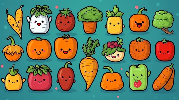 Premium Ai Image Cute Fruit Illustration Vector Art