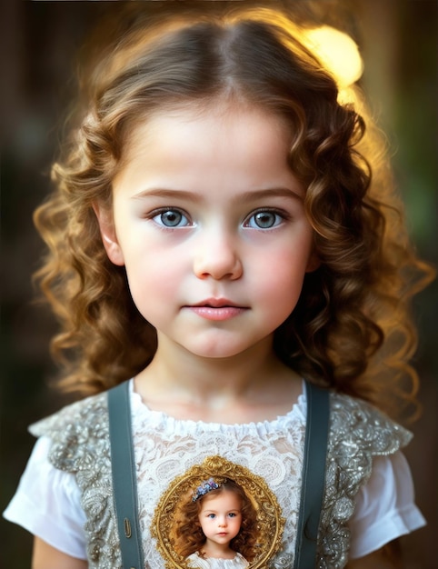 Premium AI Image | Cute little girl realistic photo generative AI Premium AI Image | Cute little girl realistic photo generative AI