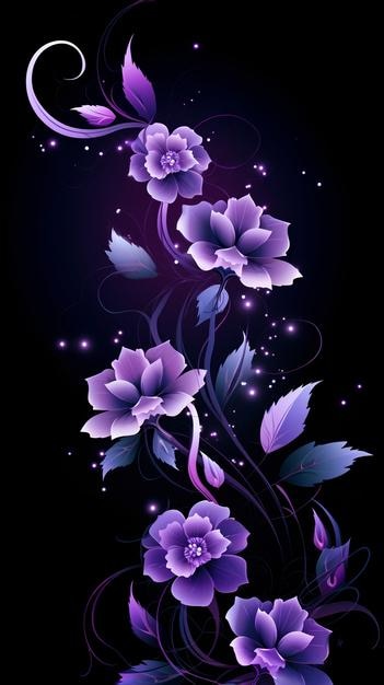 Cute purple background purple wallpaper Premium AI generated image