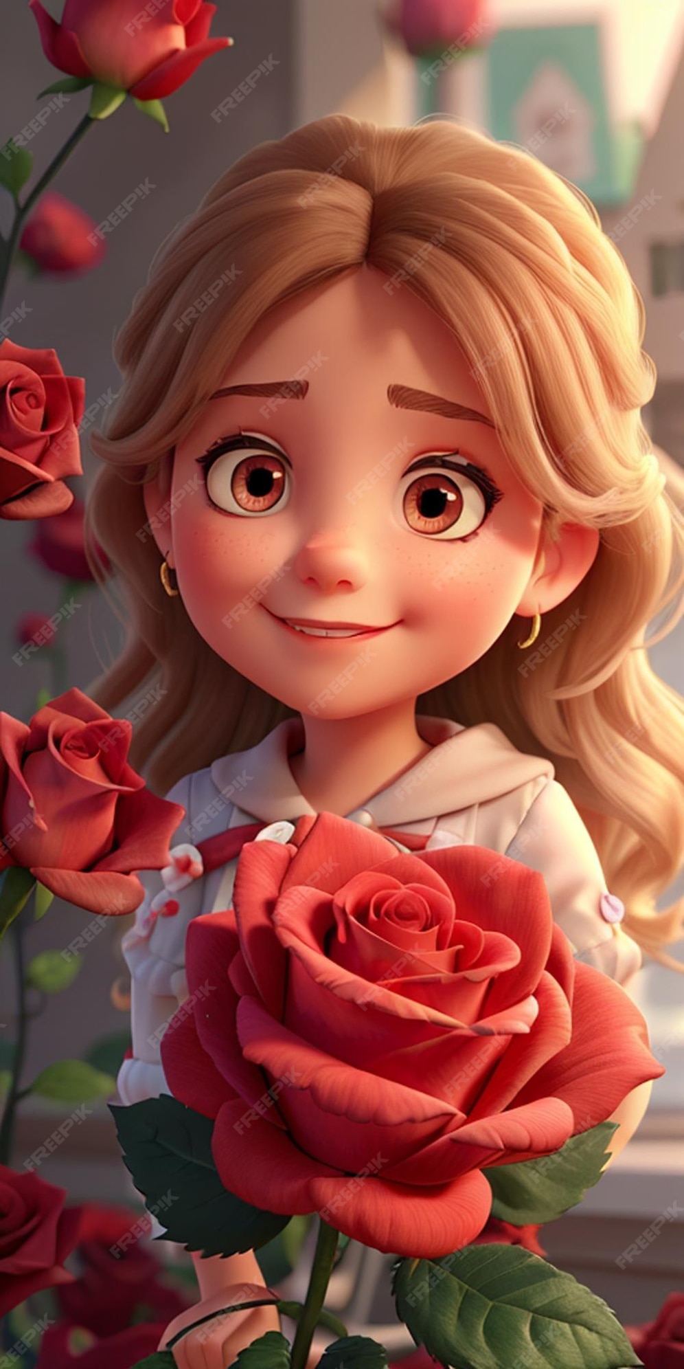 Premium Photo | A cute rose ai genareted Premium Photo | A cute rose ai genareted
