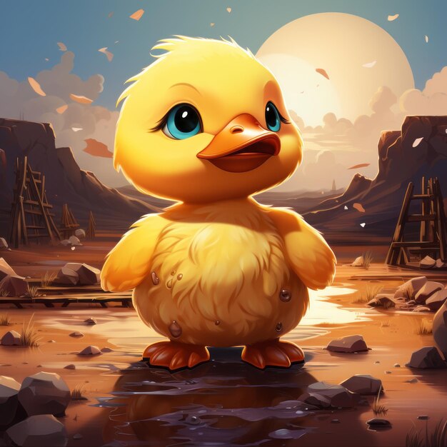 Premium Photo Cute Yellow Rubber Duck Graphic