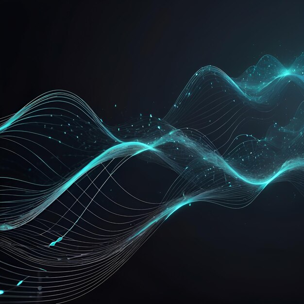 Cyber Data Flow Blockchain Ai Networks Digital Wavescyber Data Flow Blockchain Ai Networks