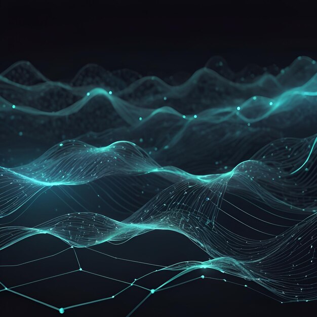 Cyber Data Flow Blockchain Ai Networks Digital Wavescyber Data Flow Blockchain Ai Networks