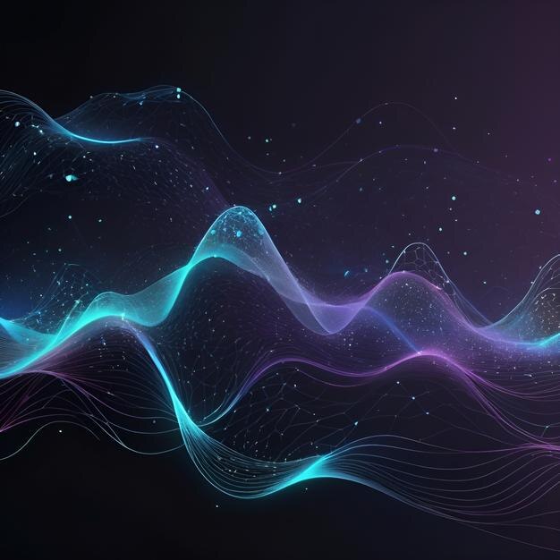 Cyber Data Flow Blockchain Ai Networks Digital Wavescyber Data Flow