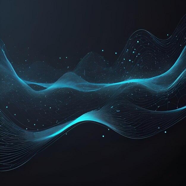 Premium Photo Cyber Data Flow Blockchain Ai Networks Digital Wavescyber Data Flow Blockchain