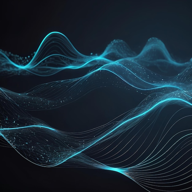 Premium Photo Cyber Data Flow Blockchain Ai Networks Digital Wavescyber Data Flow Blockchain