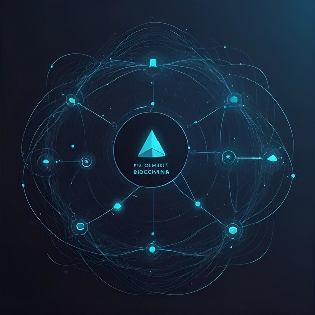 Cyber Data Flow Blockchain Ai Networks Digital Wavescyber Data Flow