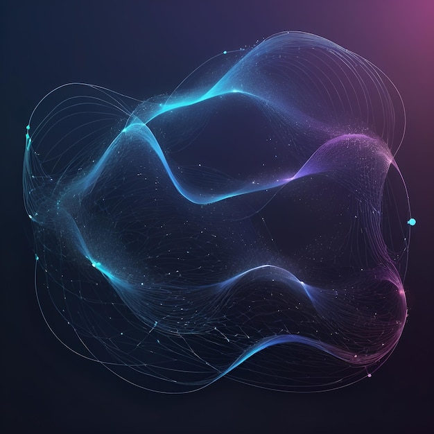 Cyber Data Flow Blockchain Ai Networks Digital Wavescyber Data Flow