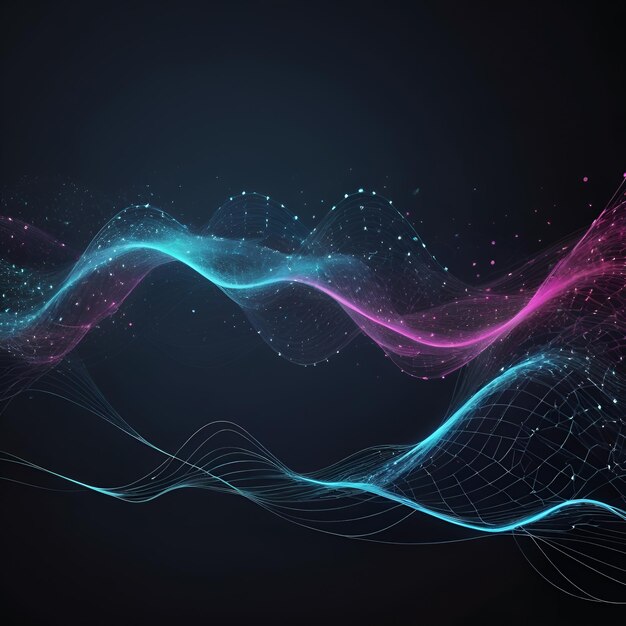 Cyber Data Flow Blockchain Ai Networks Digital Wavescyber Data Flow