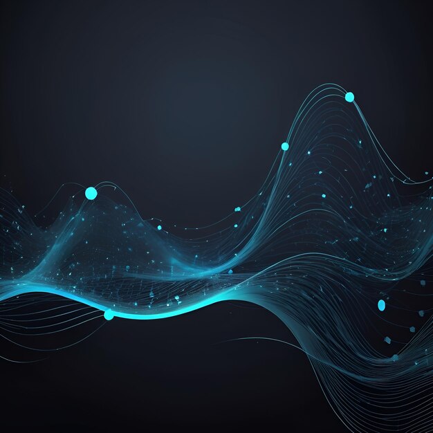 Cyber Data Flow Blockchain Ai Networks Digital Wavescyber Data Flow