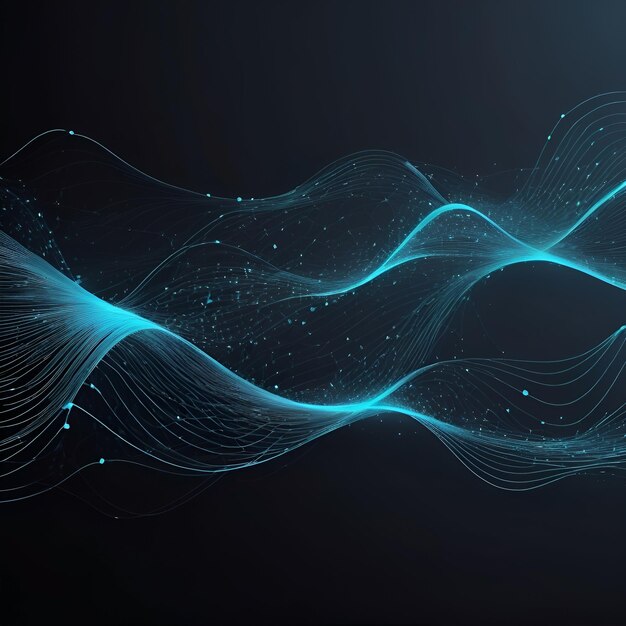 Cyber Data Flow Blockchain Ai Networks Digital Wavescyber Data Flow