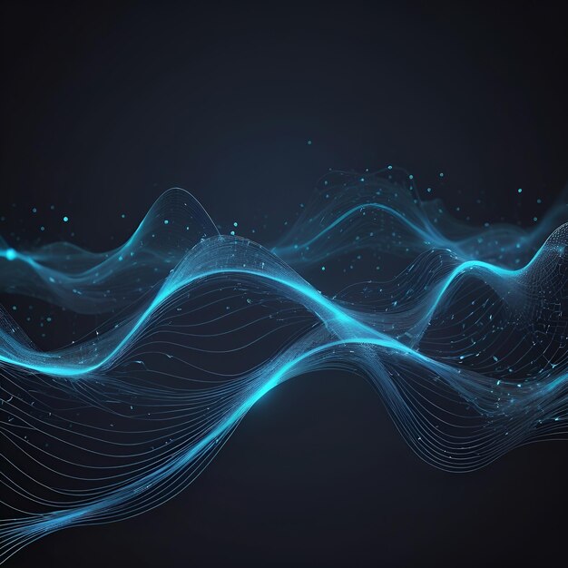 Premium Photo Cyber Data Flow Blockchain Ai Networks Digital Wavescyber Data Flow Blockchain